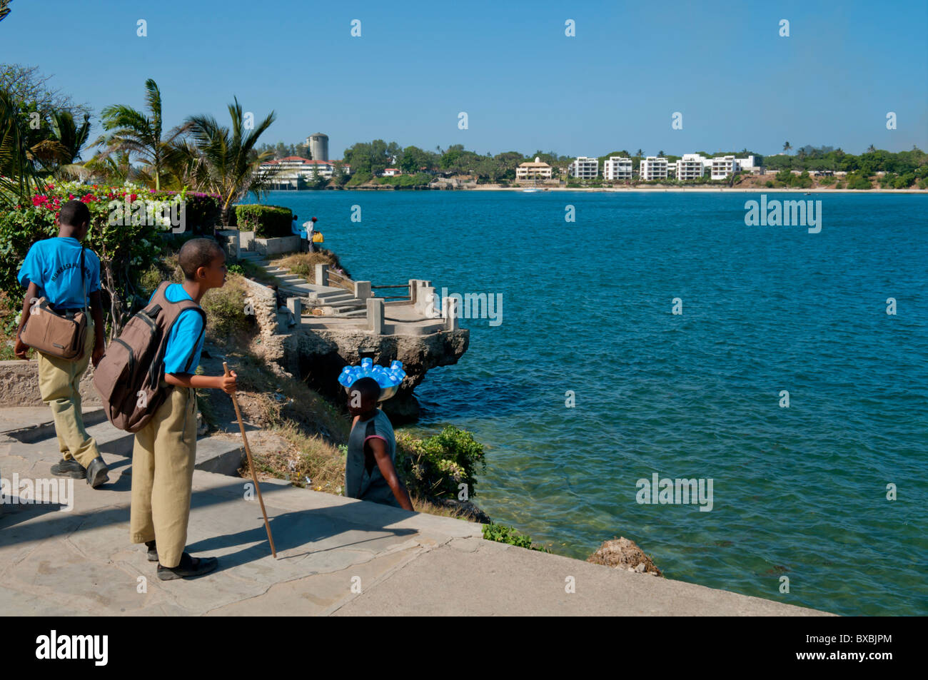 East Africa, Kenya, Mombasa waterfront Stock Photo - Alamy