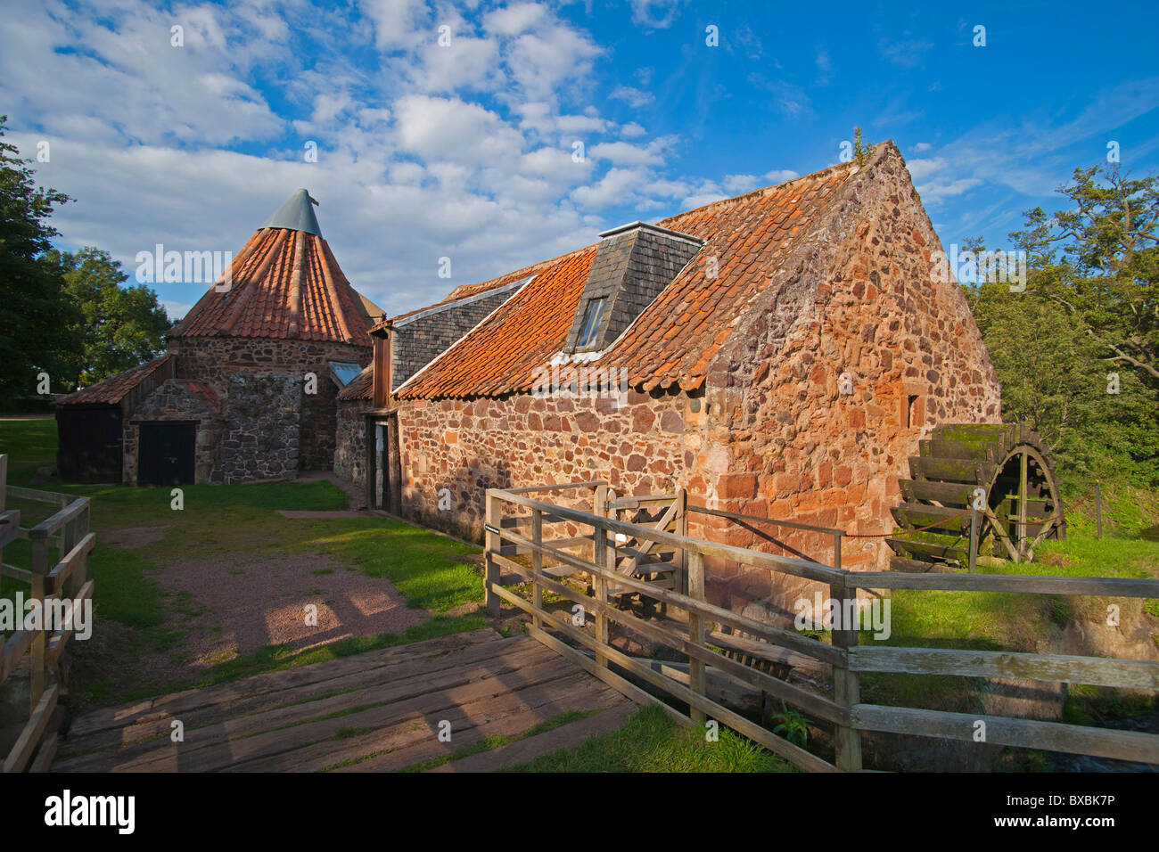 Preston Mill, east linton, Lothian, Scotland, August 2010 Stock Photo ...