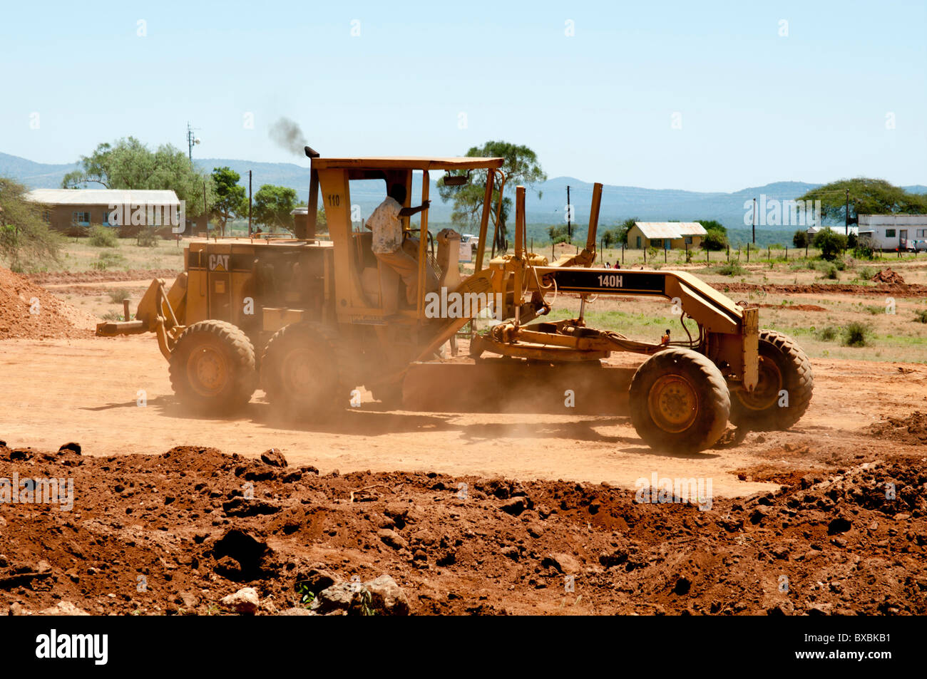 east africa, kenya, road grader Stock Photo - Alamy