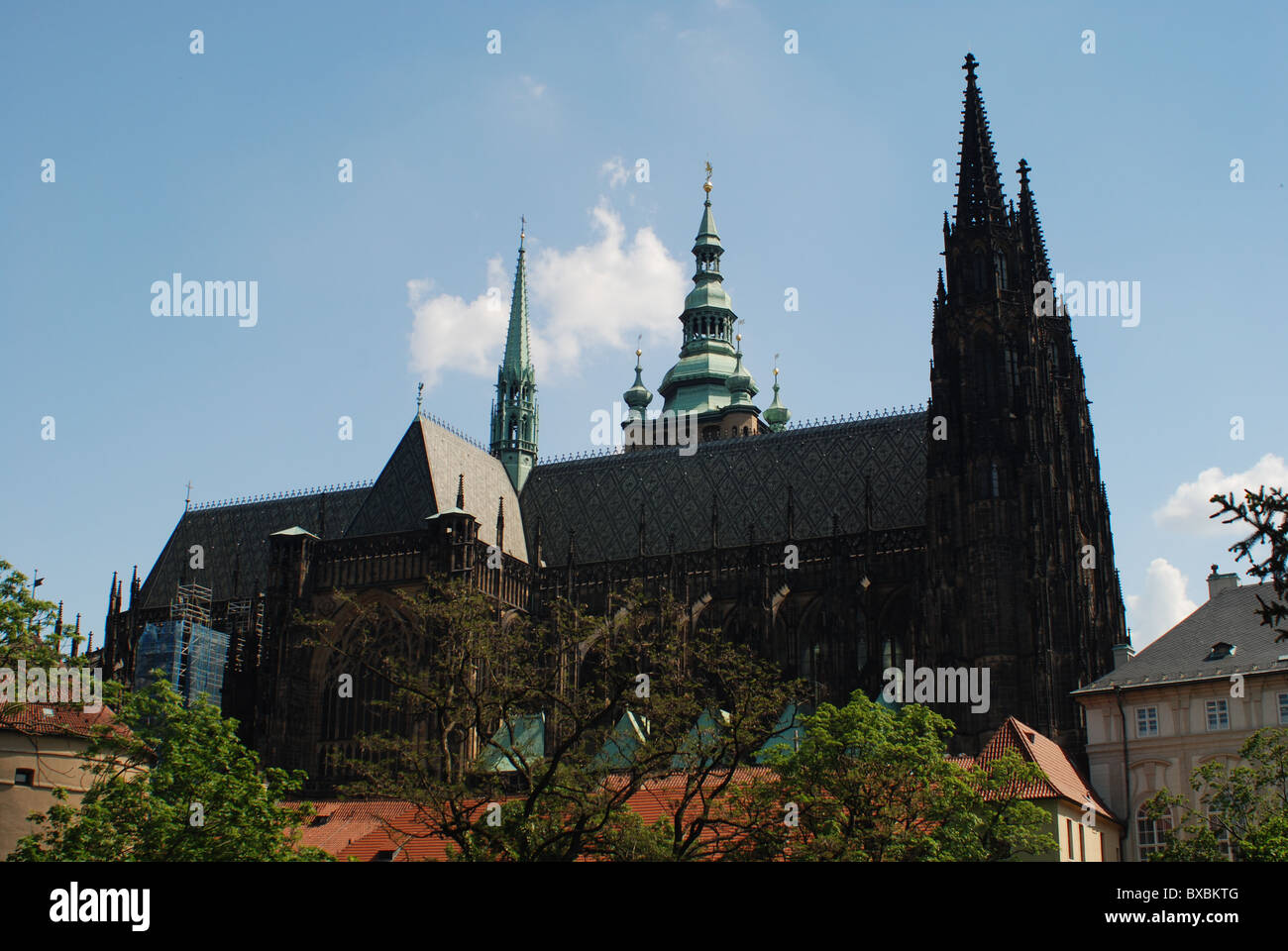 Prague, summer, blue skies Stock Photo - Alamy