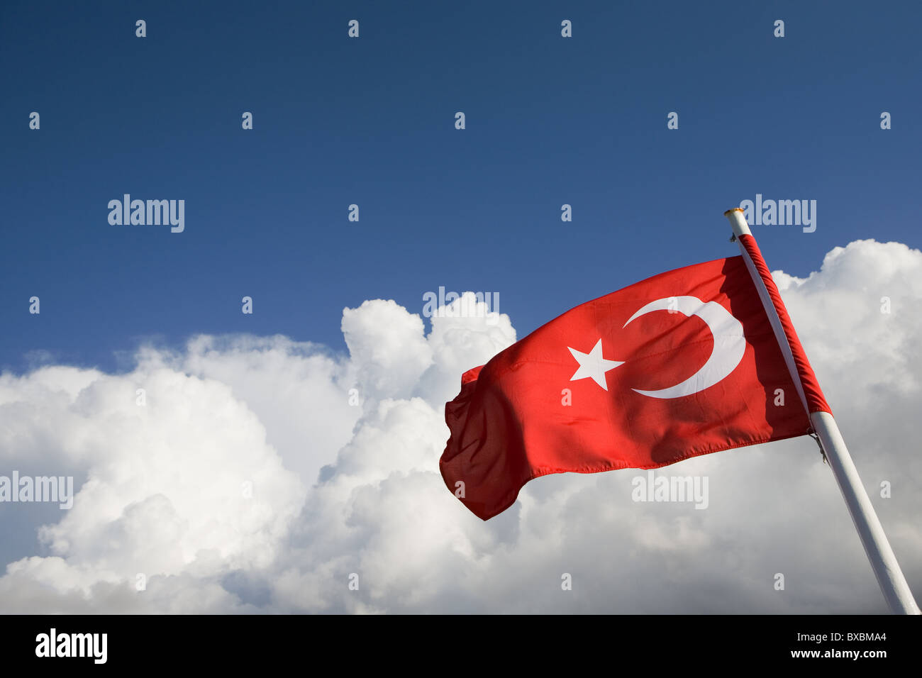 waving flag of Turkey Stock Photo - Alamy