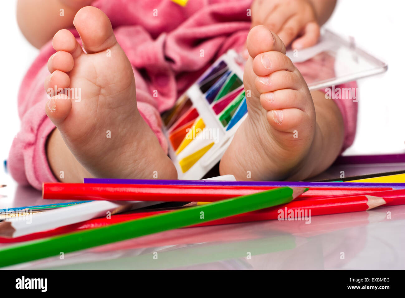 Paint feet hi-res stock photography and images - Alamy