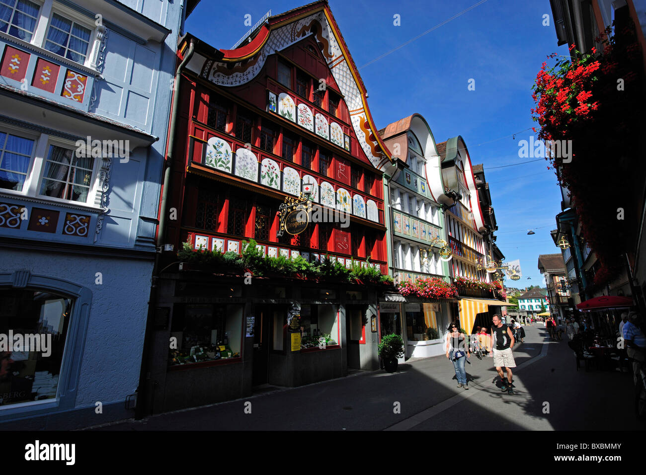 Centre of Appenzell, the capital city of the canton, Canton of ...
