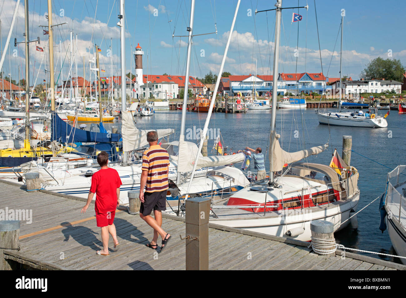 harbour of Timmendorf on Poel Island, Mecklenburg-West Pomerania ...