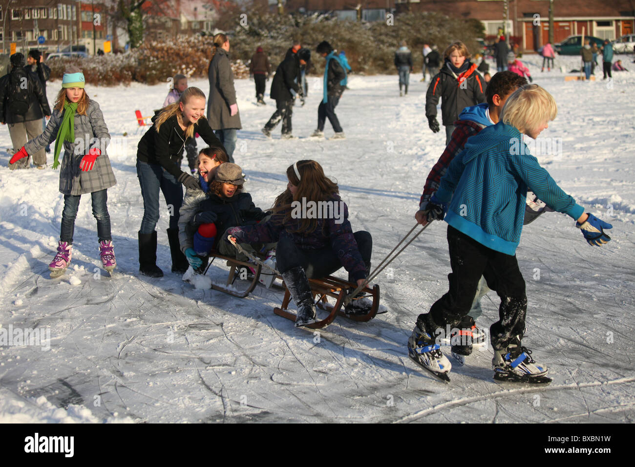Urban snow fun hi-res stock photography and images - Alamy