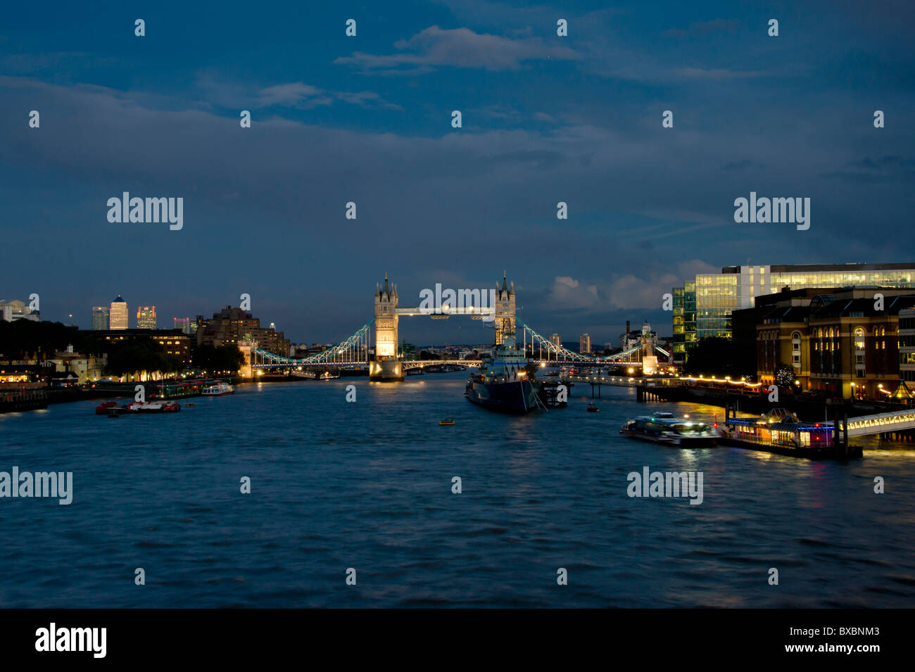 europe, UK, England, London, Tower Bridge dusk Stock Photo - Alamy