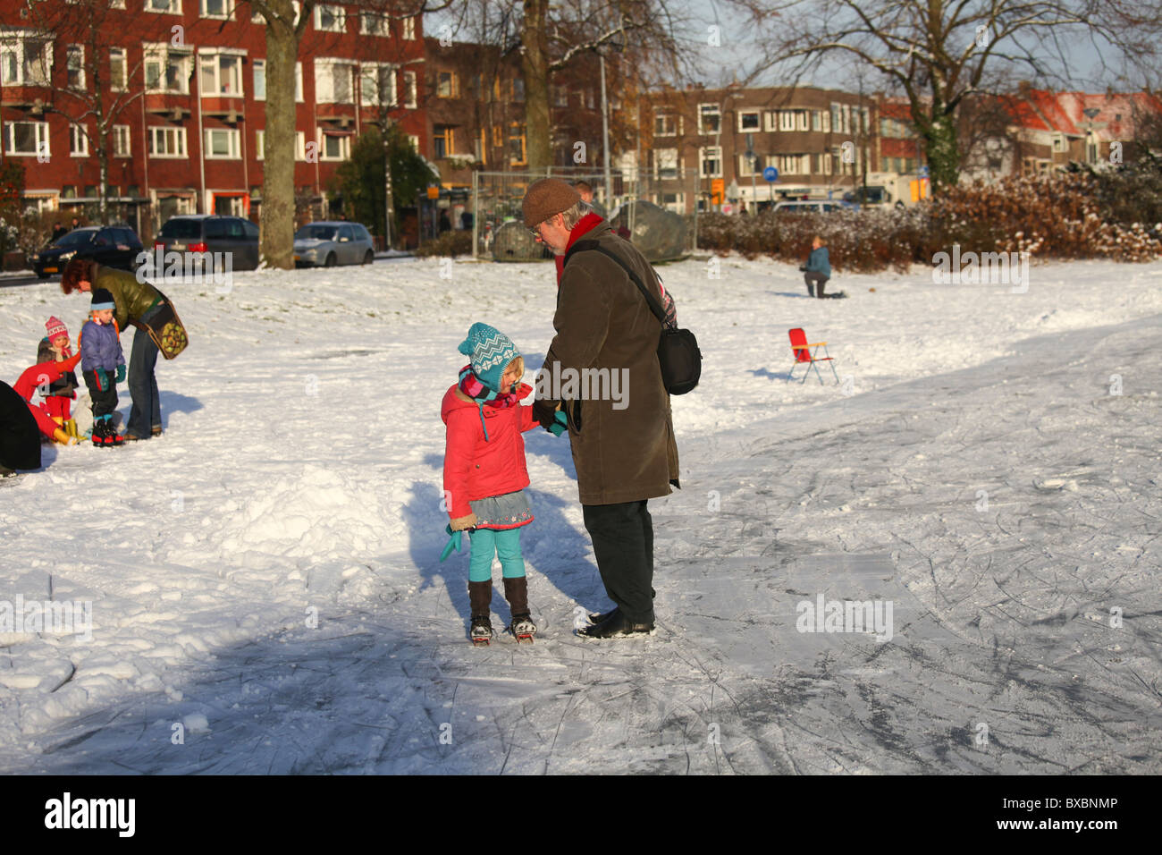 Fun on the ice Stock Photo - Alamy