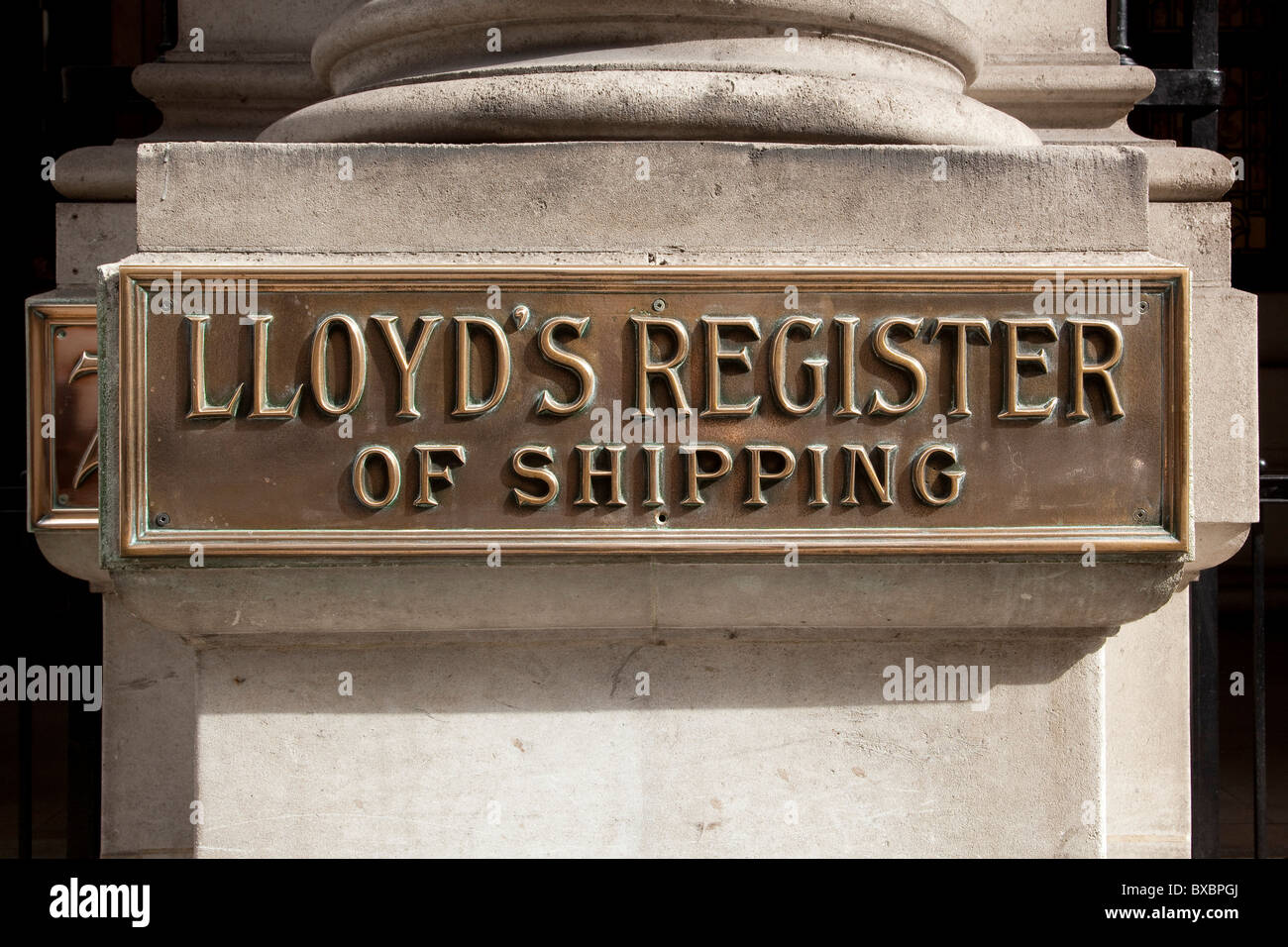 Lettering, Lloyds Register of Shipping, London, England, United Kingdom ...