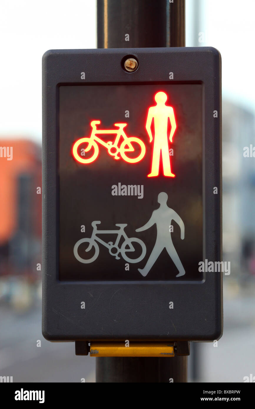 Pedestrian crossing in Liverpool, UK Stock Photo - Alamy
