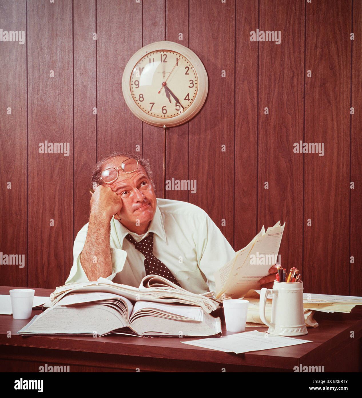 Male, Caucasian, office worker business executive manager under past ...