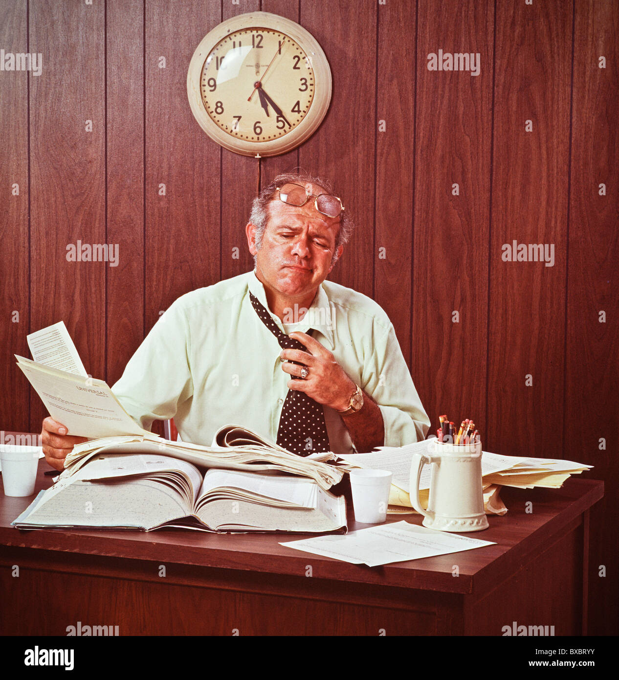 Male, Caucasian, office worker business executive manager under past ...