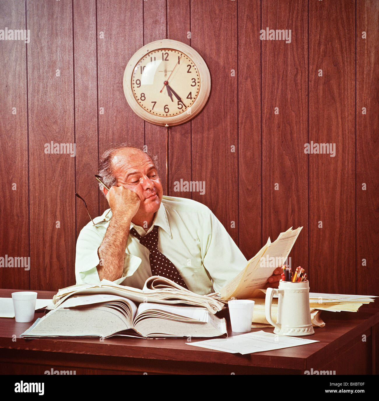 Male, Caucasian, office worker business executive manager under past ...