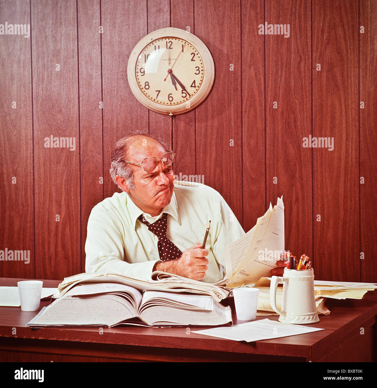 Male, Caucasian, office worker business executive manager under past ...