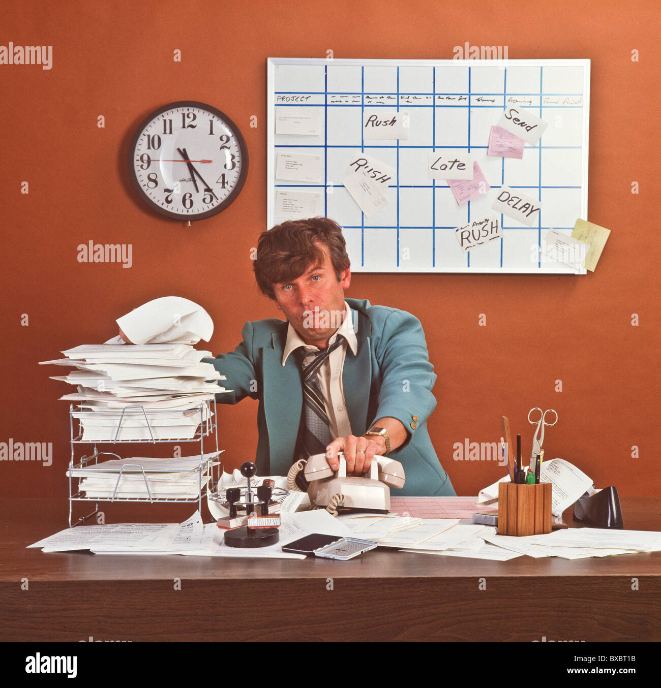 Male, Caucasian, office worker business executive manager under past ...