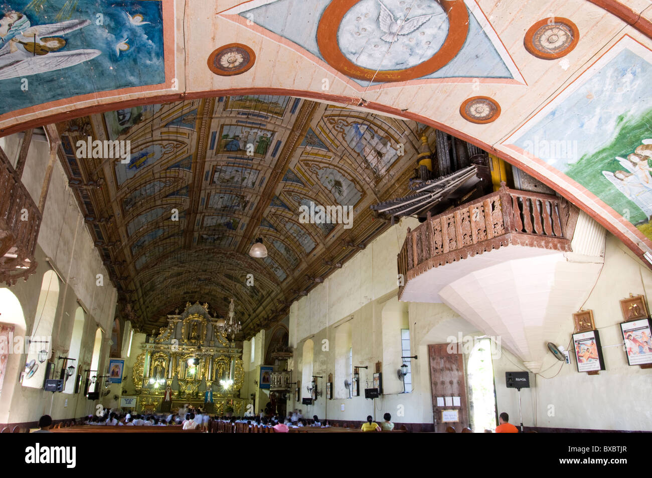 st michael archangel church, argao, cebu, philippines Stock Photo - Alamy