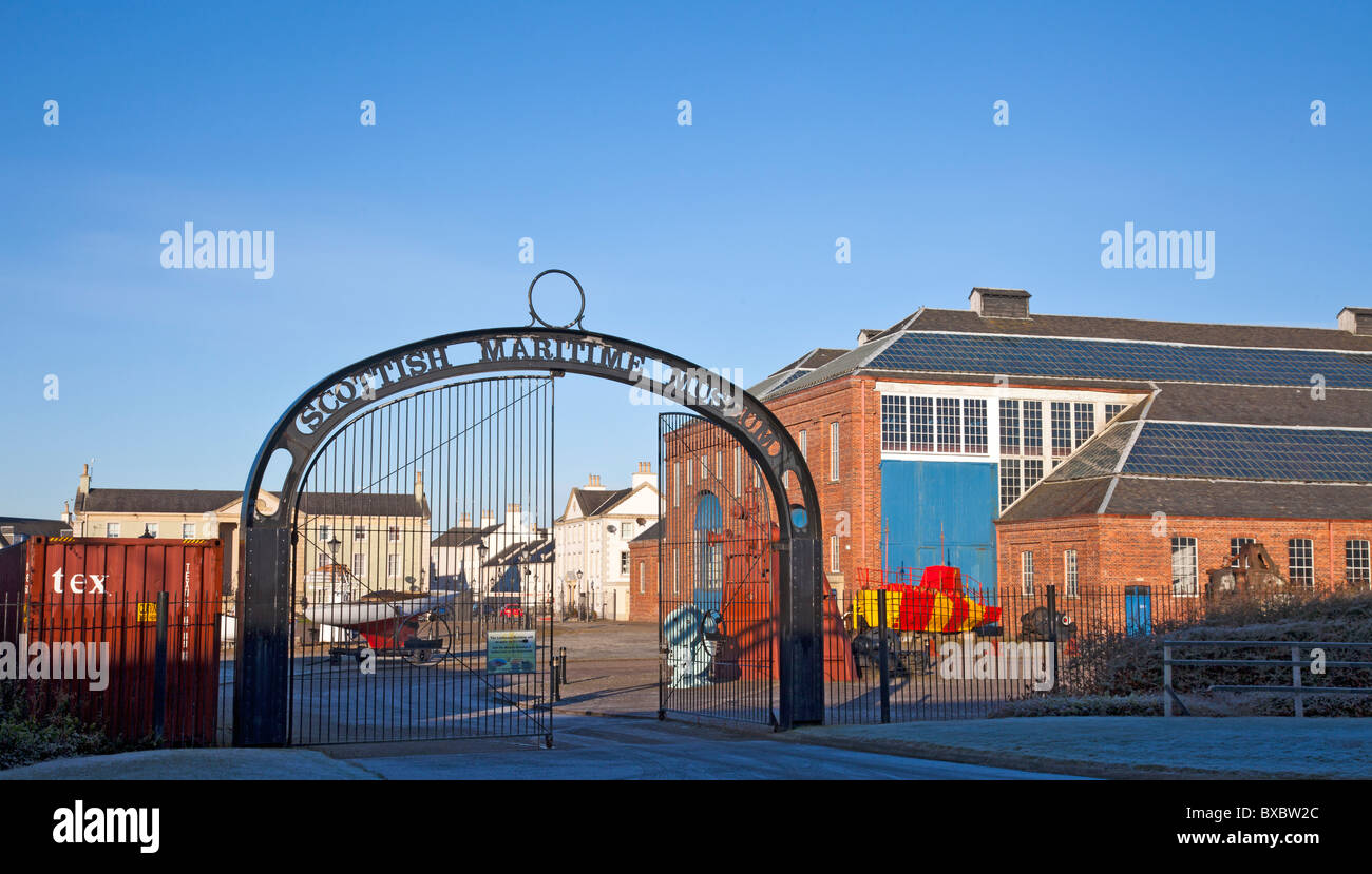 Entrance to the Scottish Maritime Museum at Irvine, North Ayrshire ...