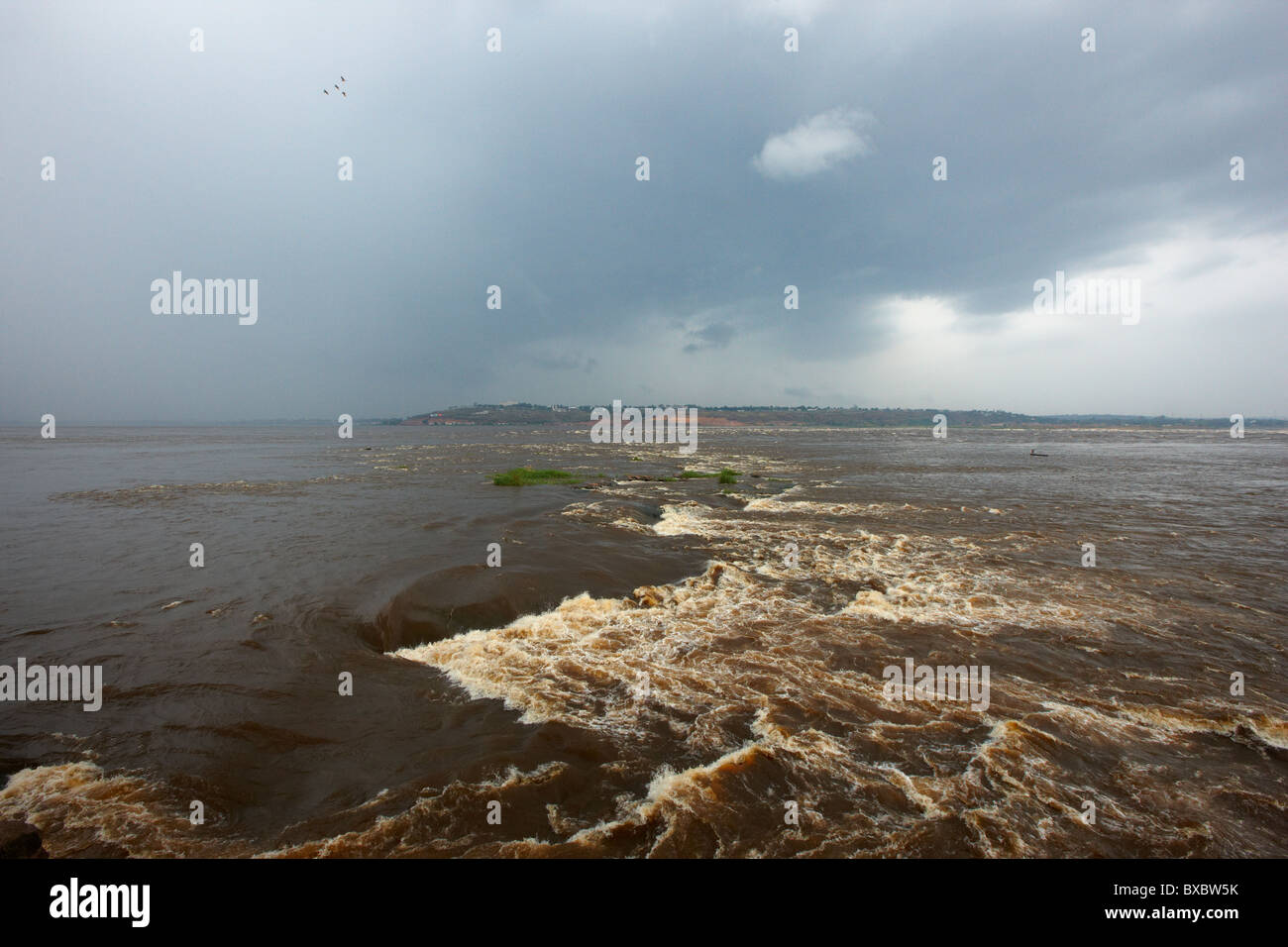Congo River around Brazzaville, Republic of Congo, Africa Stock Photo ...