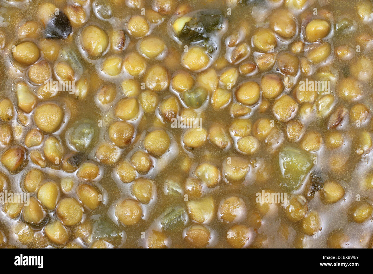 Close view of lentil soup Stock Photo - Alamy
