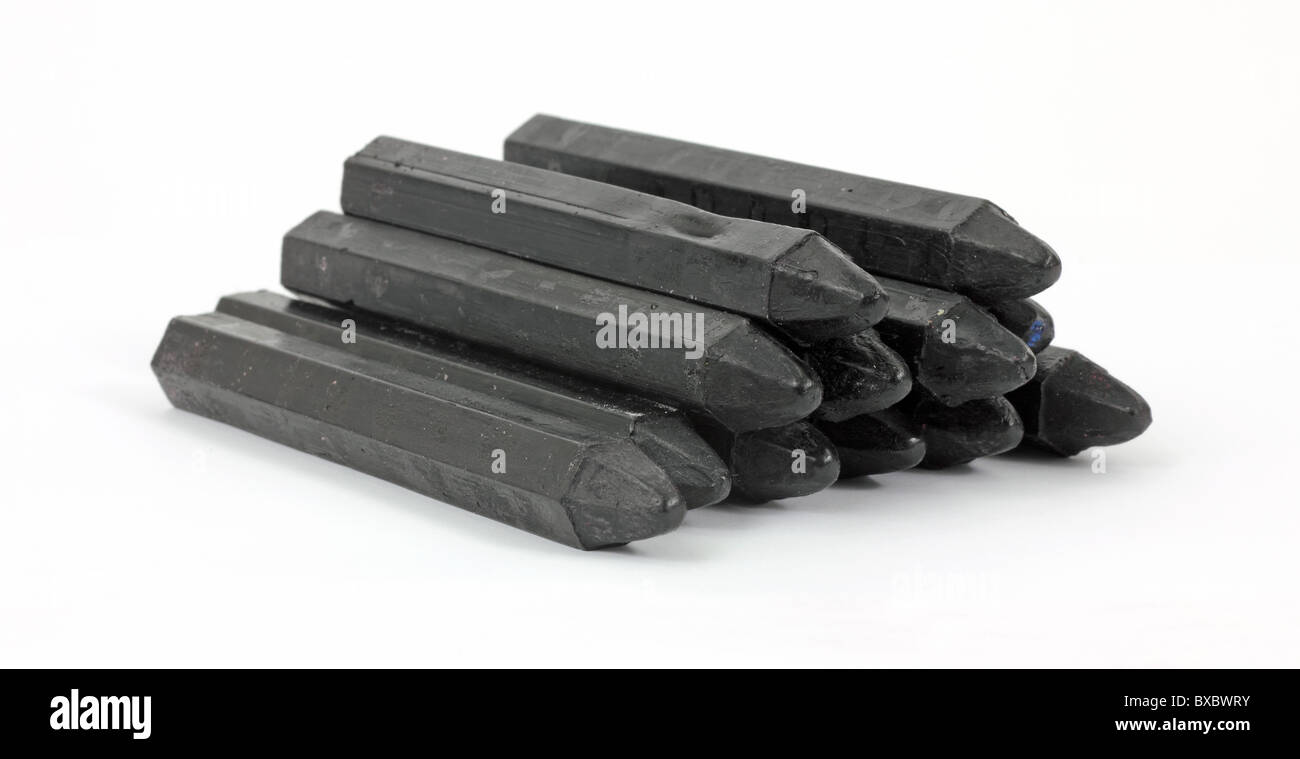 Stack of carpenter's crayons Stock Photo - Alamy