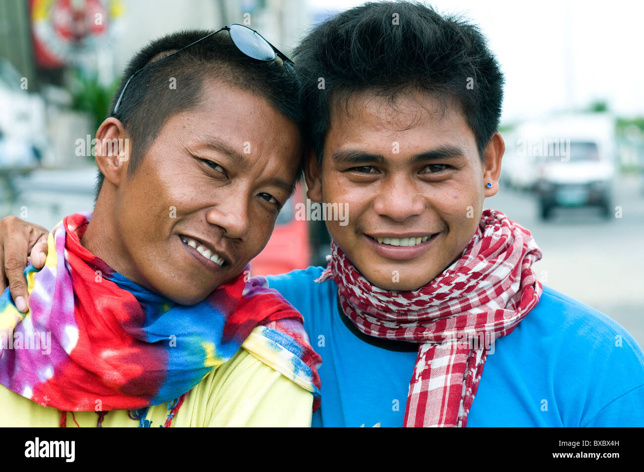 Young men in Iloilo, Panay, Philippines Stock Photo - Alamy