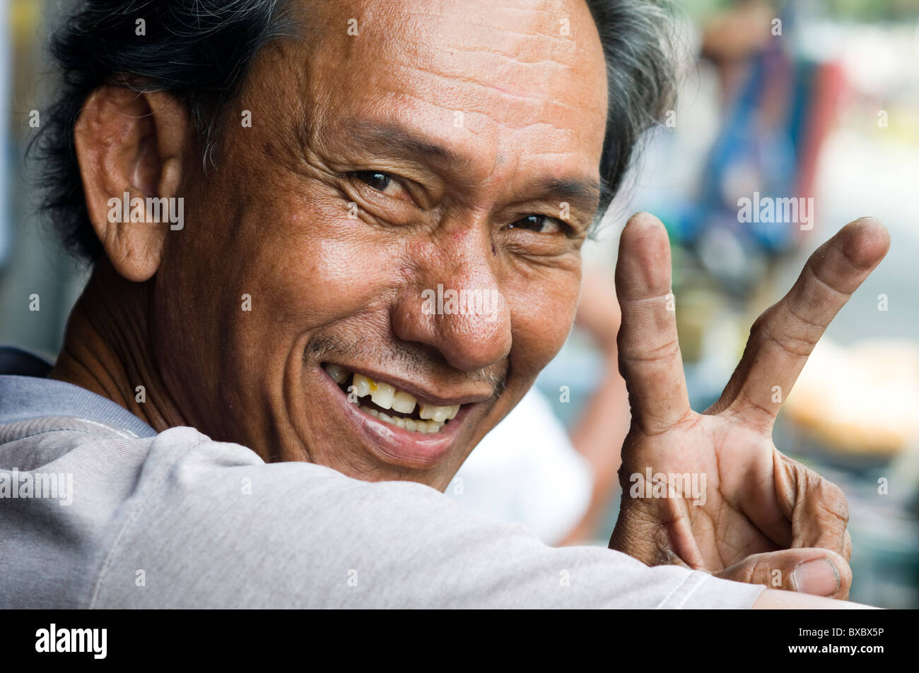 Man in Iloilo, Panay, Philippines Stock Photo - Alamy