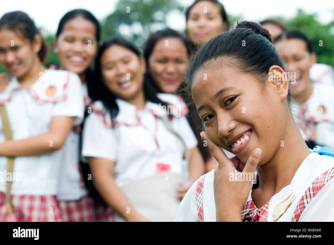 Philippines school uniform hi-res stock photography and images - Alamy