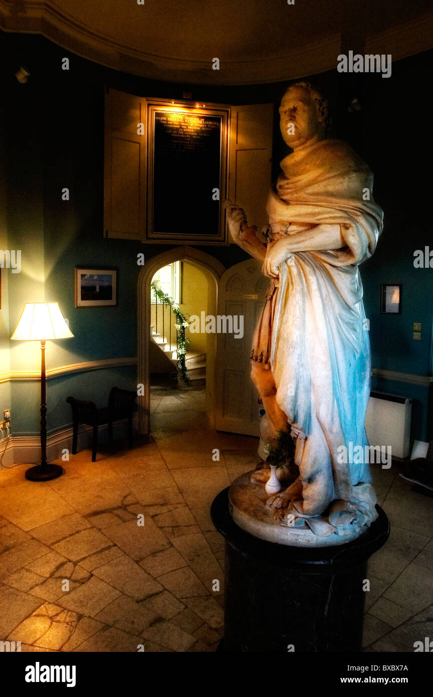 Photo shows a statue of Major-General Stringer Lawrence in the ...