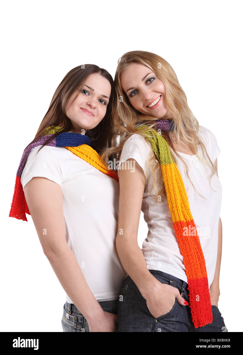 Picture of a Happy smiling friends in studio Stock Photo - Alamy