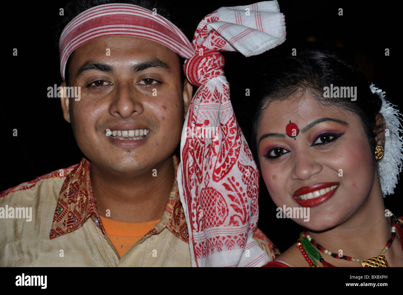 A smiling Indian Couple from Assam,India Stock Photo - Alamy