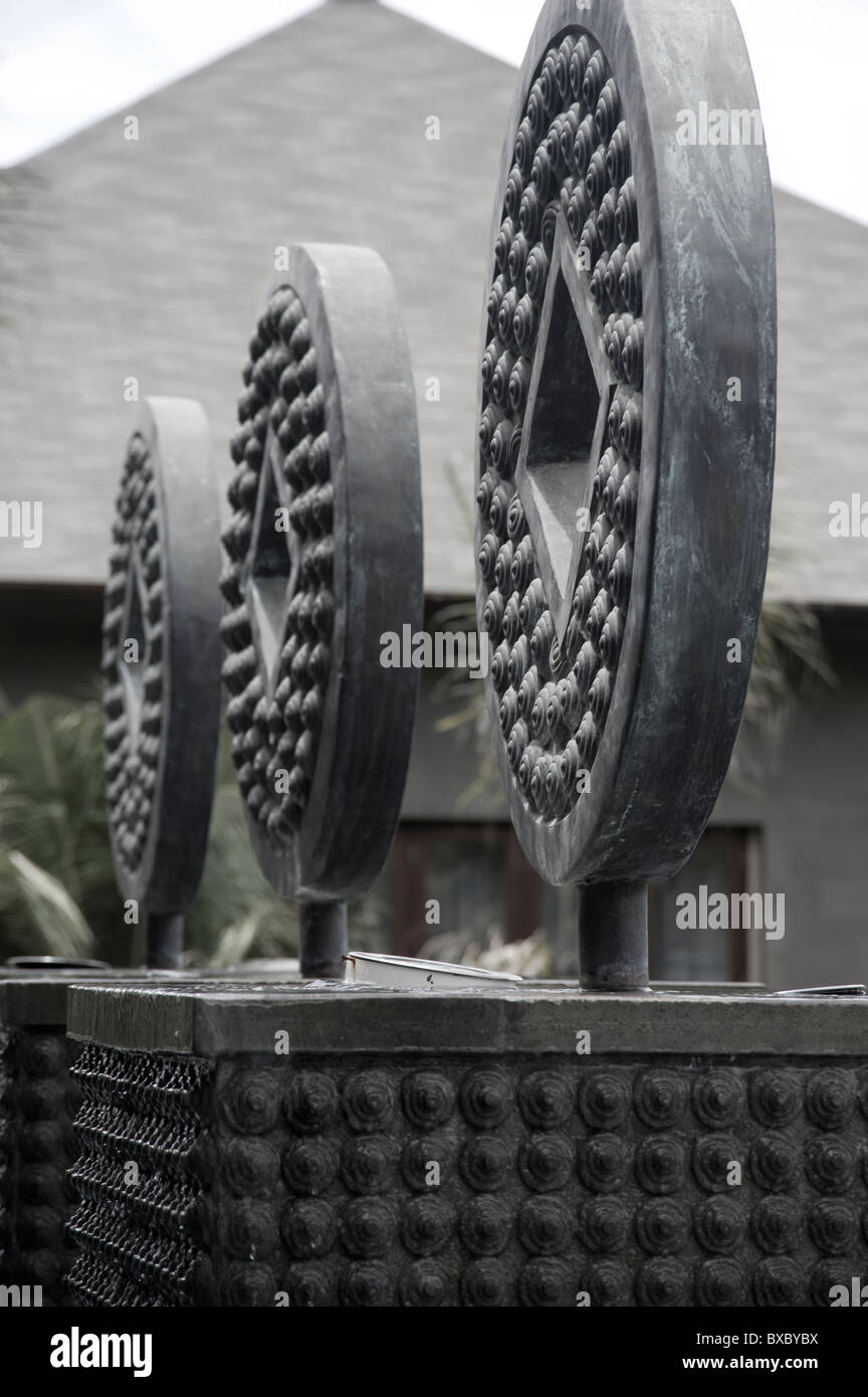 Circular sculpture in Bali Stock Photo - Alamy