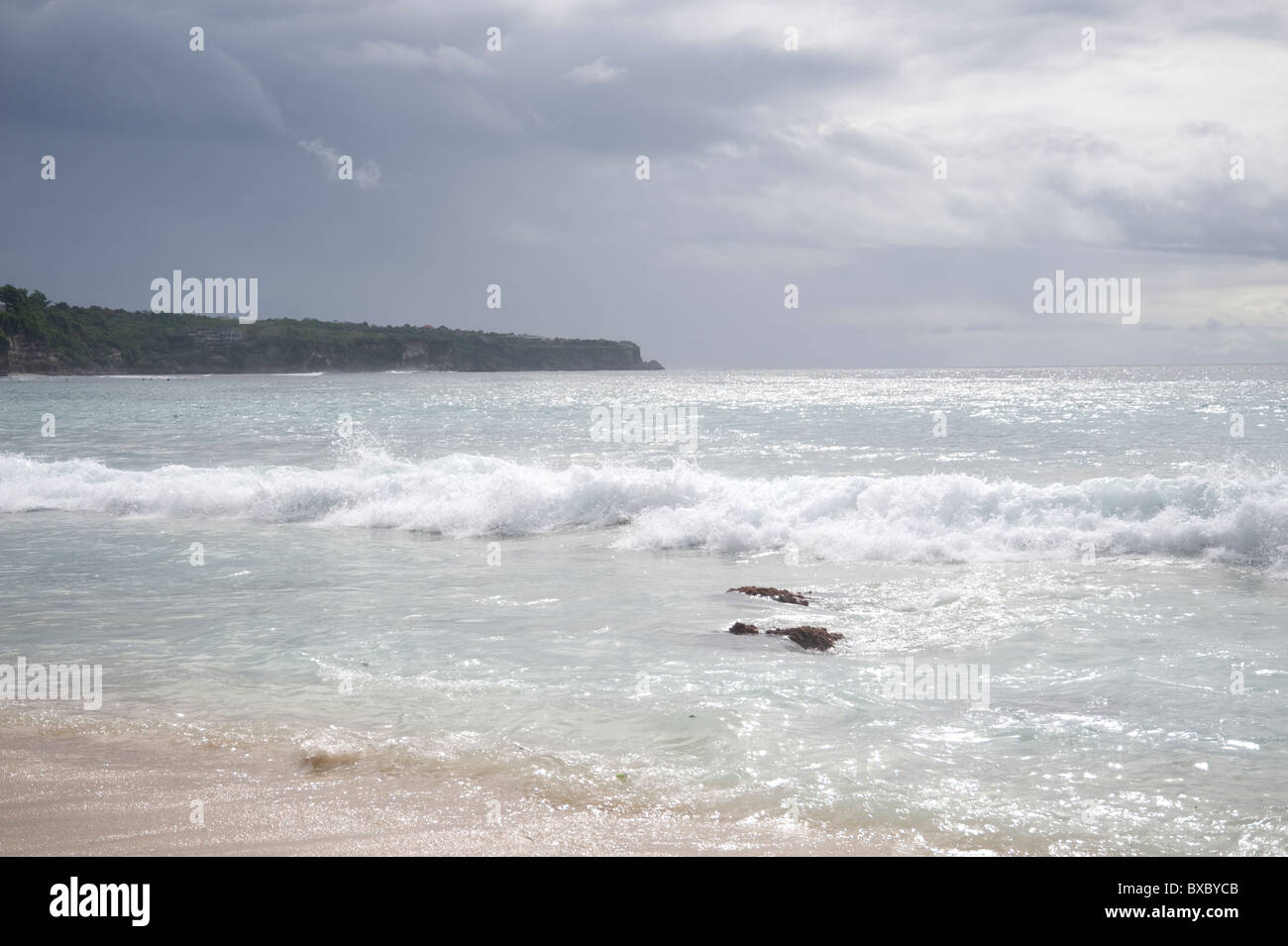 Seascape along shoreline in Bali Stock Photo - Alamy