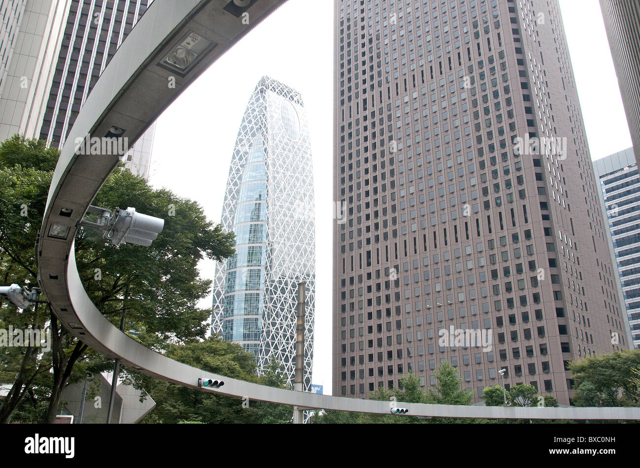 futuristic towers, Shinjuku, Tokyo, Japan Stock Photo - Alamy