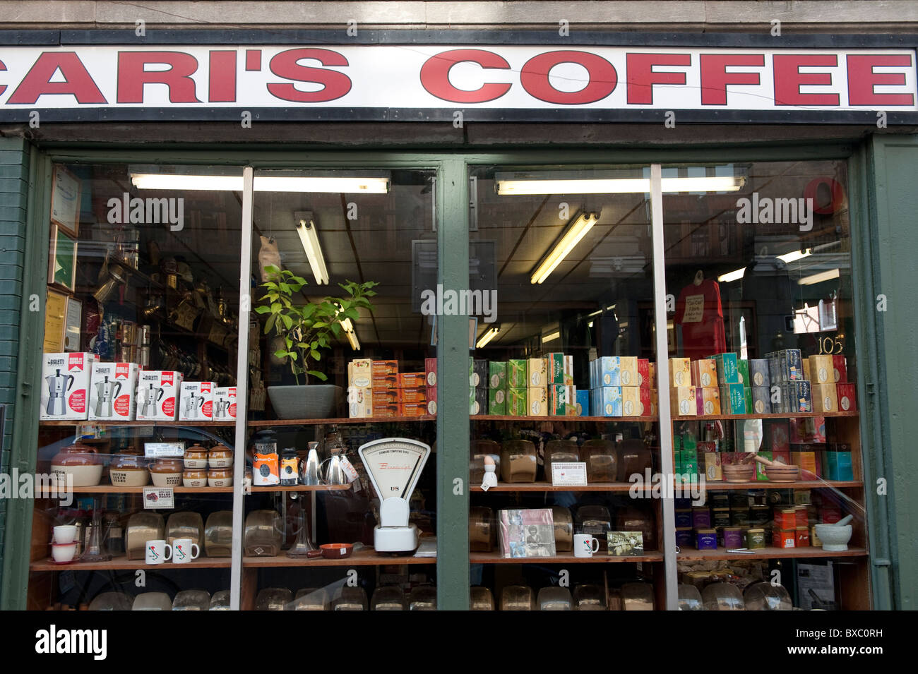 Front view of a Cafe in Little Italy North End Boston Massachusetts USA ...