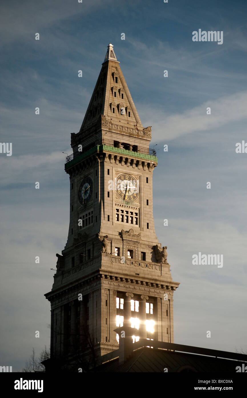 Boston customs house tower hi-res stock photography and images - Alamy