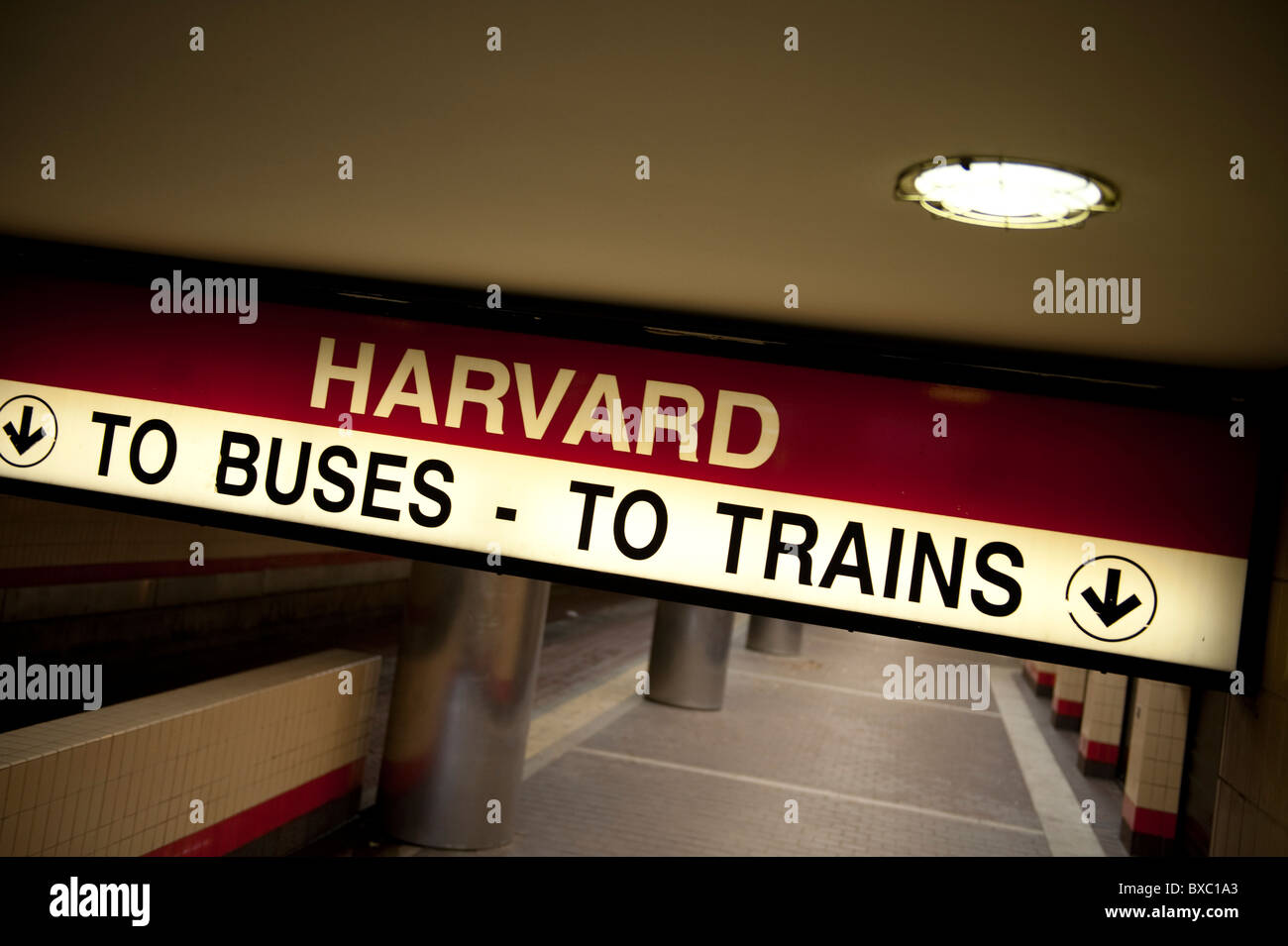 Boston transit signage hi-res stock photography and images - Alamy