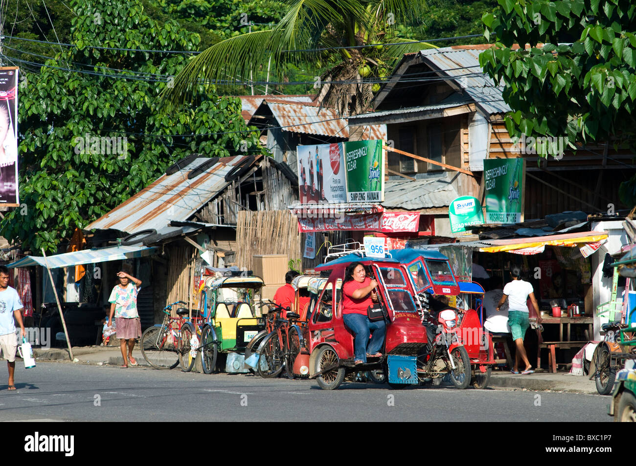 Street scene, San Carlos, Negros Occidental, Philippines Stock Photo ...