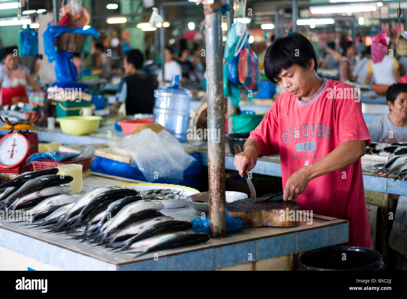 Central market scene, San Carlos, Negros Occidental, Philippines Stock ...