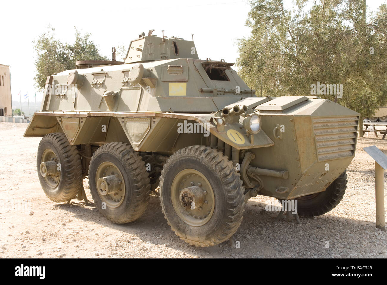 Armoured car at The Israeli Armored Corps Museum at Latrun, Israel ...