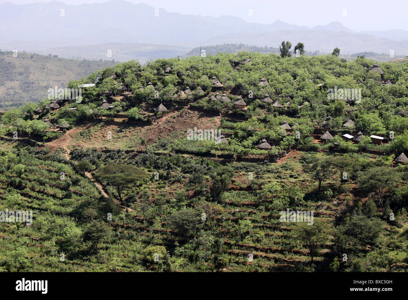 Village Settlements And Terraced Fields Of The Konso Tribe, Ethiopia ...