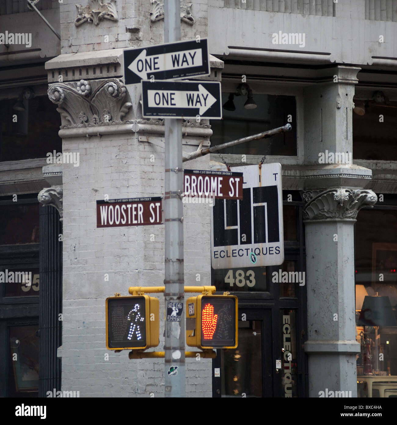 Traffic signs in Manhattan, New York City, U.S.A Stock Photo - Alamy