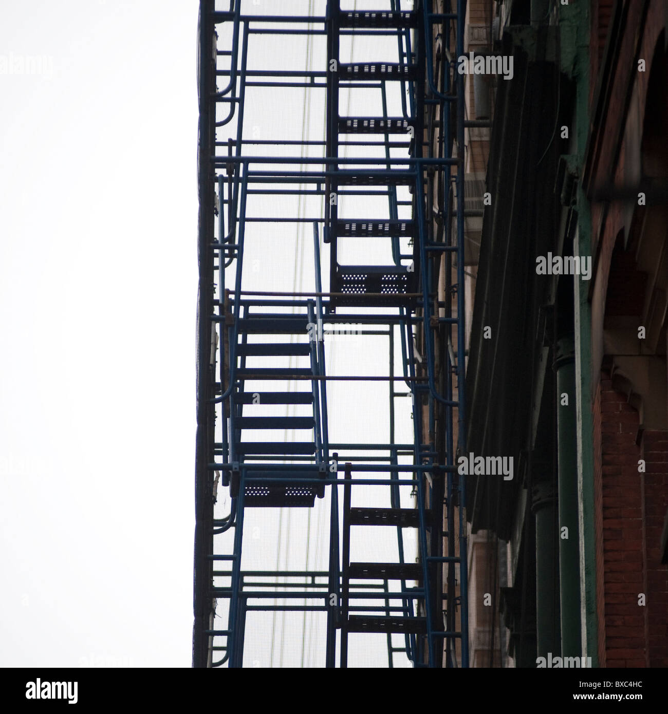Exterior fire escape in Manhattan, New York City, U.S.A Stock Photo - Alamy