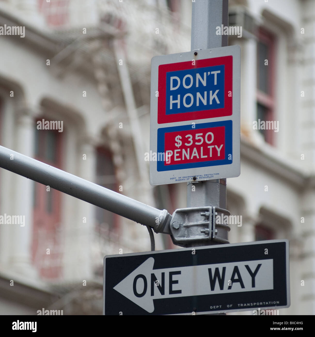 Traffic street signs in Manhattan, New York City, U.S.A Stock Photo - Alamy
