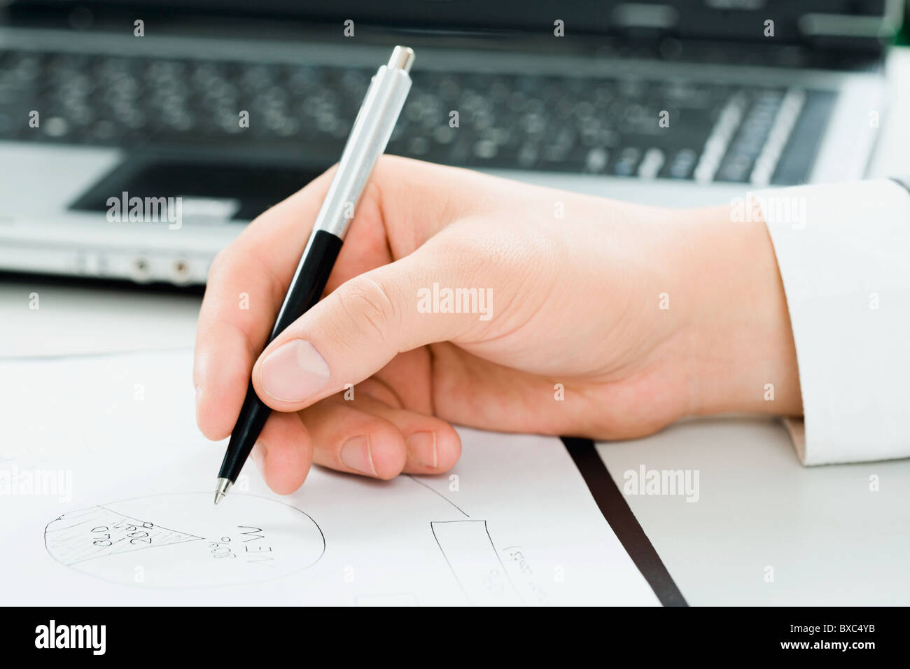 Hand pointing at a letter hi-res stock photography and images - Alamy