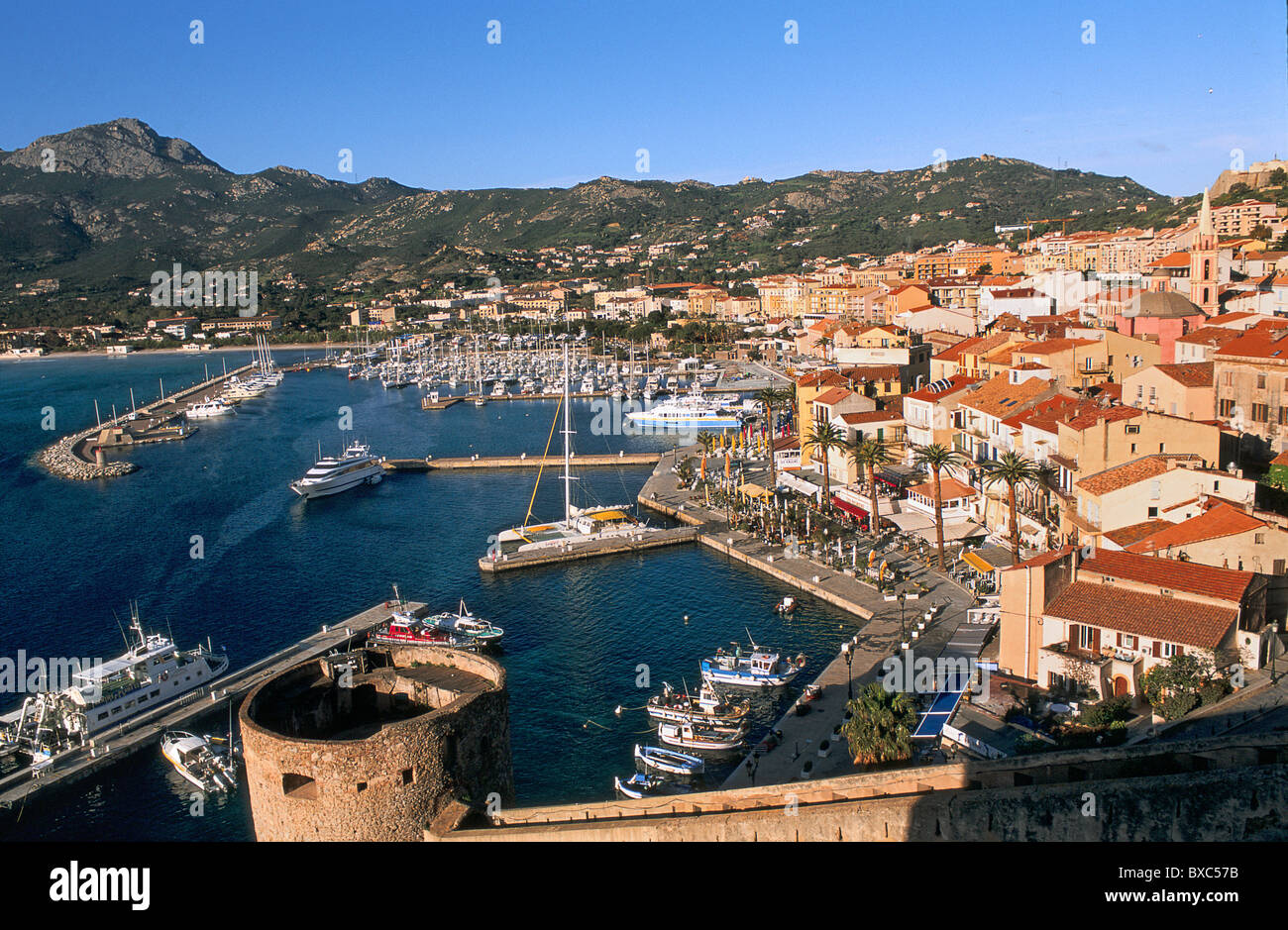 France, Corsica, Haute-Corse, Calvi, Harbour Stock Photo - Alamy