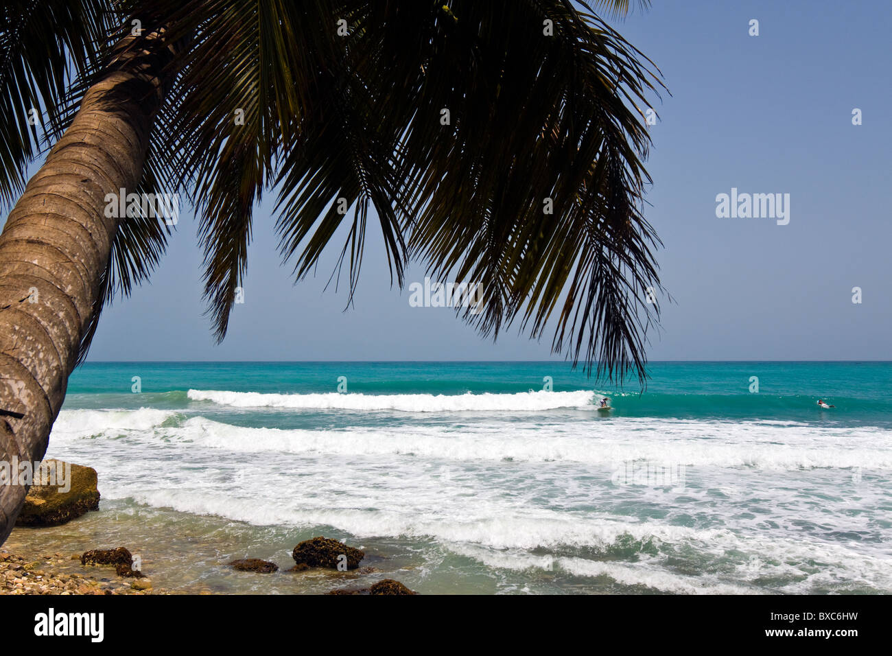 Haiti, Sud Province, Caribbean Sea, waves Stock Photo - Alamy