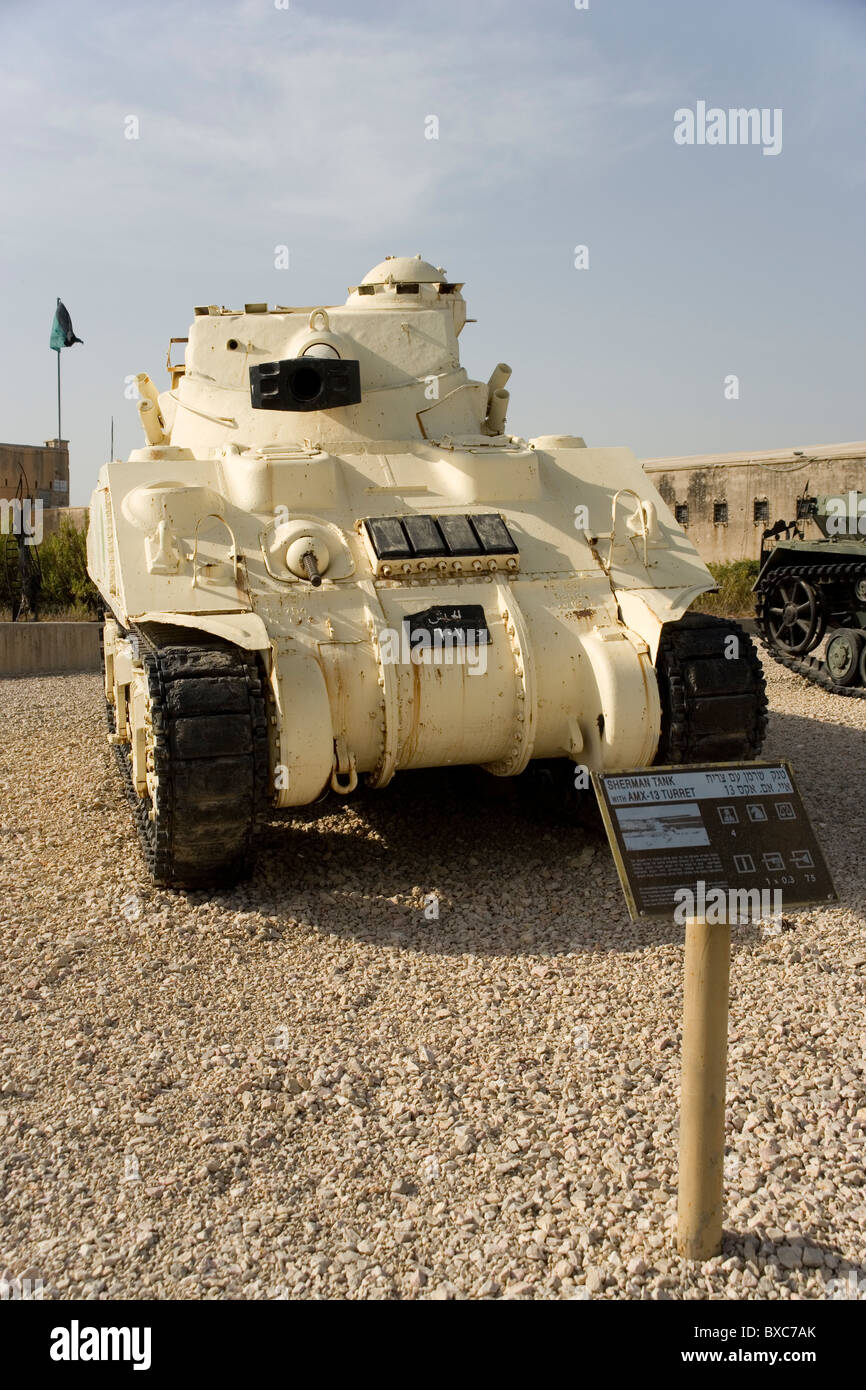 Sherman Tank with AMX-13 turret the Israeli Armored Corps Museum at ...