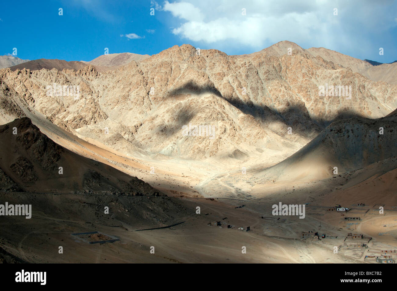 Mountain rage near Leh town, a remote town in the Indian Himalayas ...