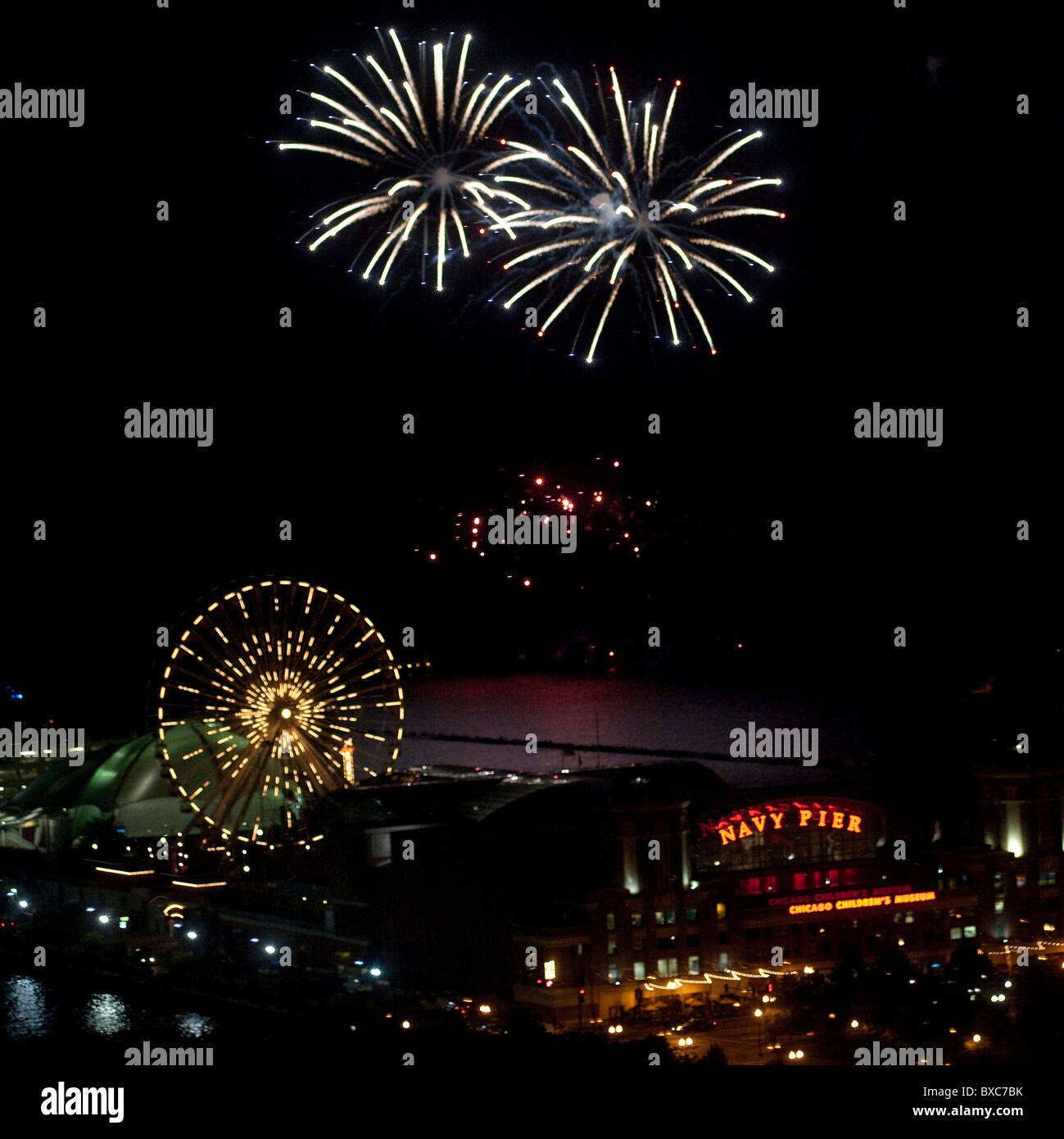 Navy pier chicago fireworks hi-res stock photography and images - Alamy