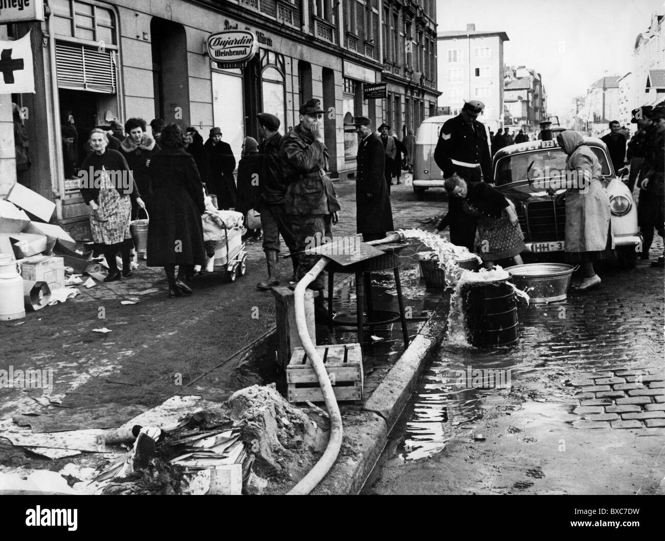 disasters, floods, North Sea flood, 16./17.2.1962, West Germany ...