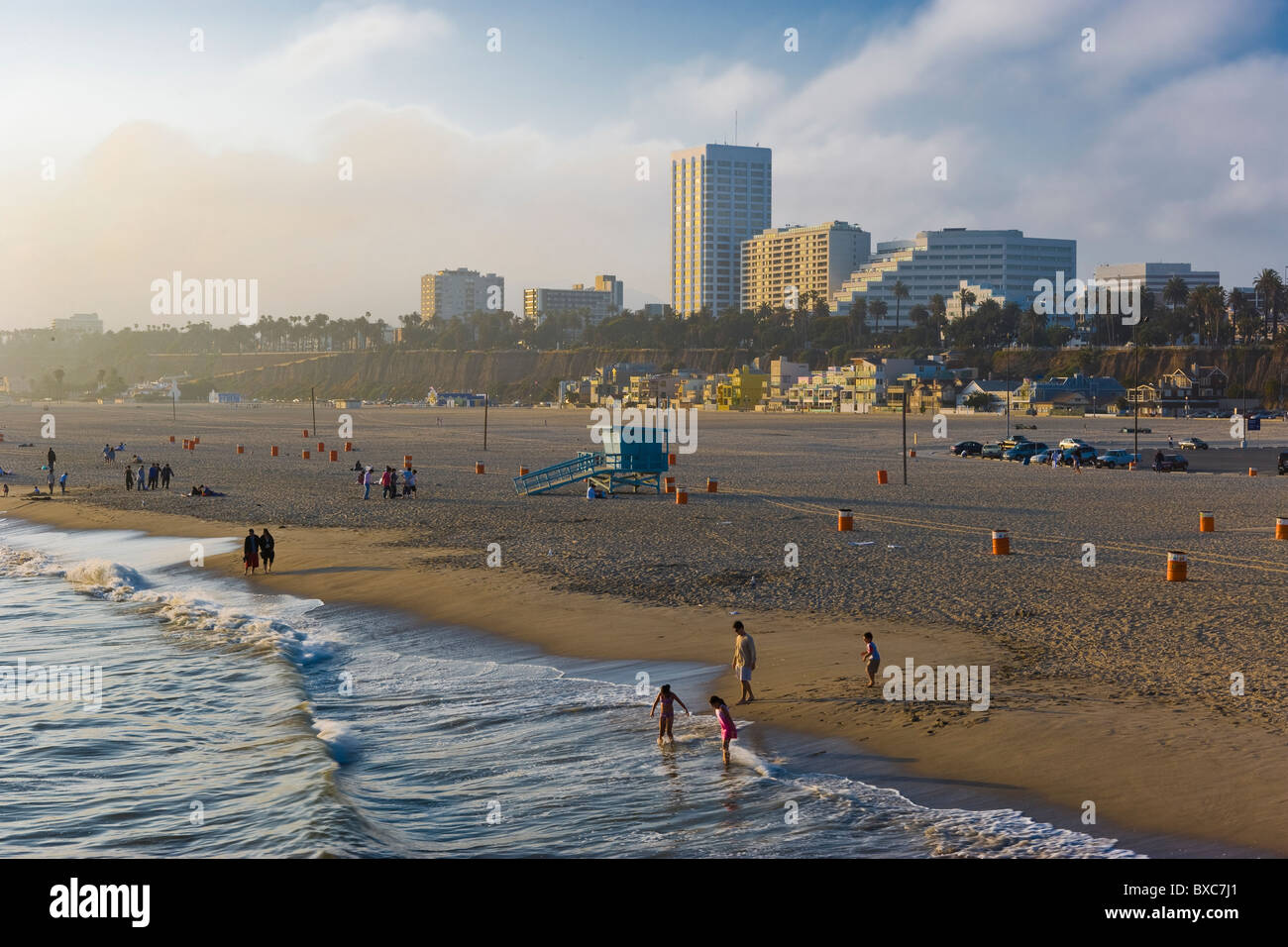 Santa Monica beach, Santa Monica, California, United States of America ...